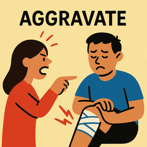 aggravate meaning and examples | Developer's blog