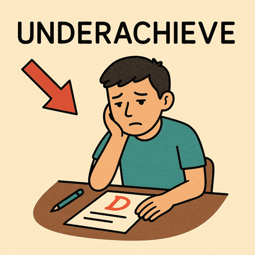 underachieve meaning and examples | Developer's blog