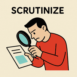 scrutinize meaning and examples | Developer's blog