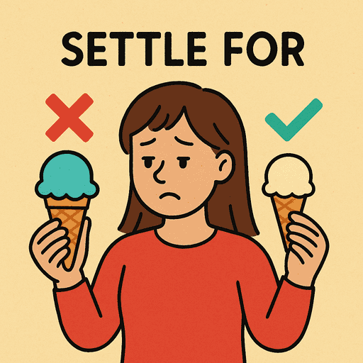 settle for meaning and examples | Developer's blog